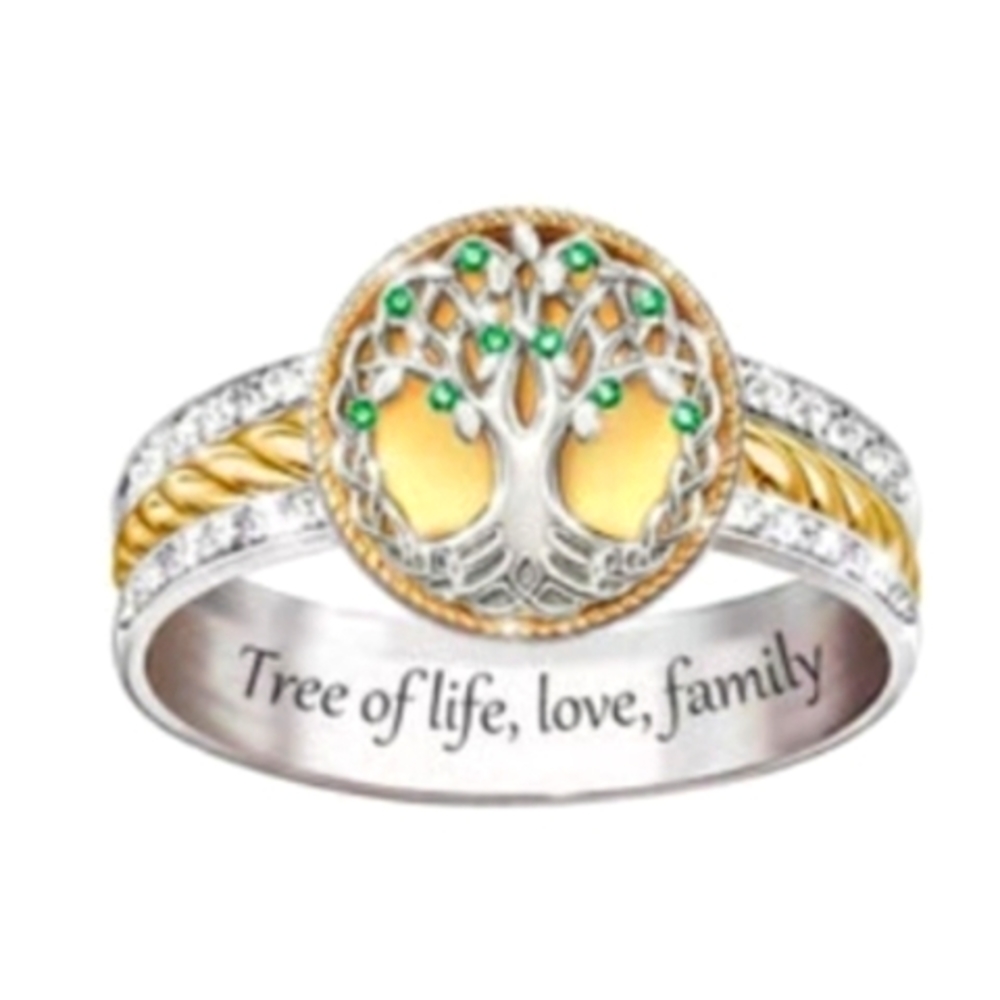 Tree Of Life Ring Size 8. Reads "Tree Of Life, Love, … - Gem